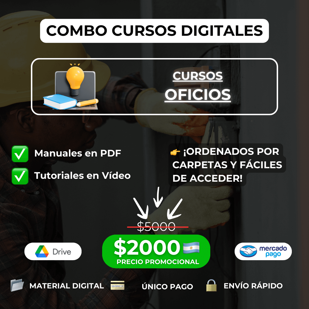 SUPER PACK CURSOS – OFICIOS (MATERIAL DIGITAL) - Mundo Educar