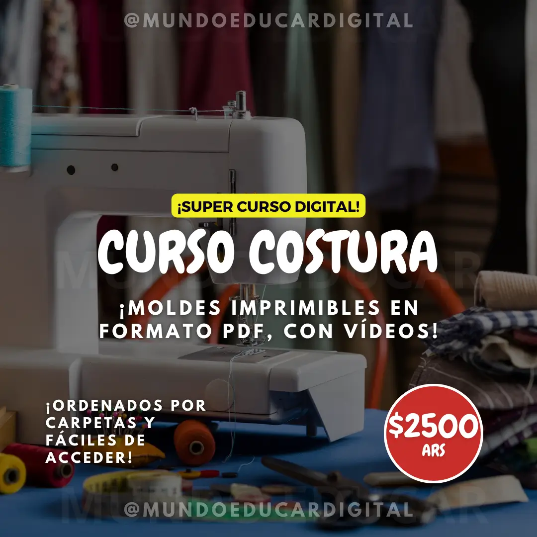 SUPER MEGA CURSO – COSTURA (MATERIAL DIGITAL) - Mundo Educar